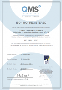 Calibre Environmental Limited - Information & Downloads